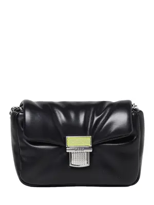 MSGM Nappa Leather Shoulder Bag - Black