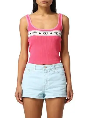 CHIARA FERRAGNI Logomania Band Tank Top - Pink