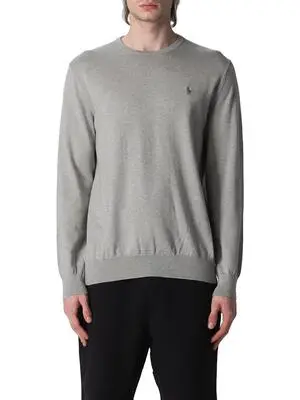 Polo Ralph Lauren Embroidered Logo Crewneck Sweater - Grey
