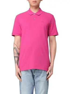 BOSS Polo Shirt Men Fuchsia