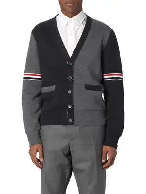 Thom Browne Cotton Cardigan - Grey