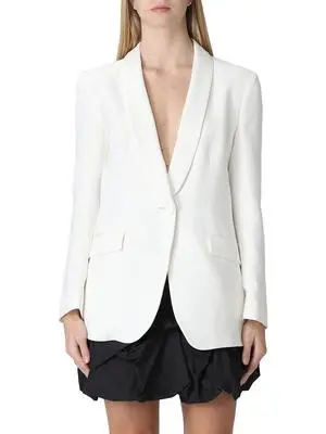 Emporio Armani Blazer In Viscose Blend - White