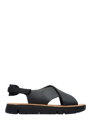 Camper Oruga Leather Sandals - Black