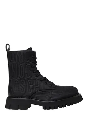 Moschino Lace-up Boots - Black