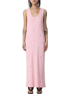 BARROW BARROW Sleeveless Maxi Dress Pink