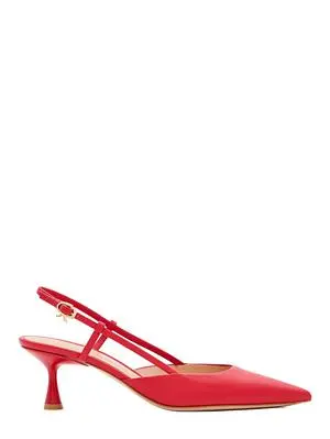 GIANVITO ROSSI Pointed Slingback Pumps Red