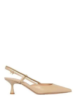 GIANVITO ROSSI Pointed Slingback Pumps Sand