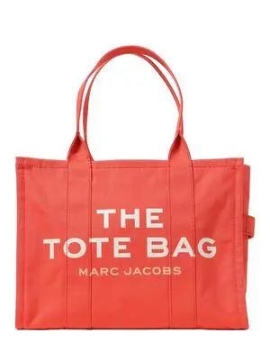 Marc Jacobs The Large Tote Bag In Canvas With Jacquard Logo Orange
