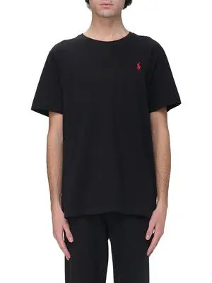 Polo Ralph Lauren Crewneck Cotton T-shirt With Embroidered Pony Logo - Black
