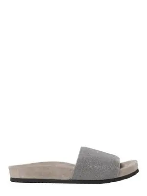 Brunello Cucinelli Heeled Sandal - Silver