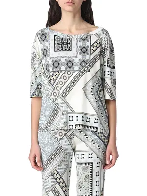 Etro Printed Viscose Top - White