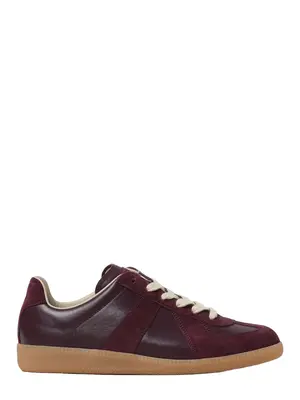 MAISON MARGIELA Maison Margiela Leather And Suede Sneakers Red