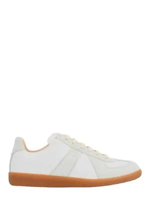 MAISON MARGIELA Leather And Suede Sneakers - White