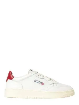 AUTRY Medalist Low Top Trainers In Bicolour Leather And Suede - Ruby
