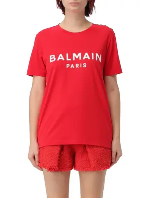 Balmain Balmain T-Shirt Red