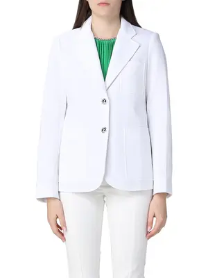 Michael Kors Stretch Crepe Blazer - White
