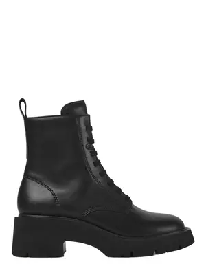 Camper Lace-up Combat Boots - Black