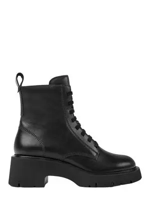 Camper Lace-up Combat Boots - Black