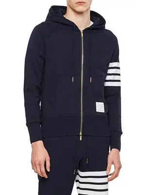 Thom Browne Thom Browne Full Zip Sweatshirt Blue