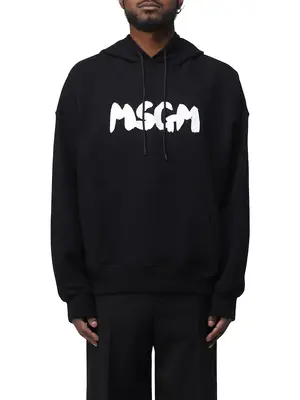 MSGM MSGM Cotton Sweatshirt With Logo Black