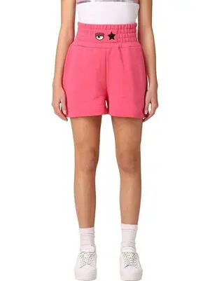 CHIARA FERRAGNI Eyestar Cotton Shorts - Fuchsia