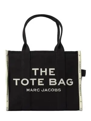 Marc Jacobs The Tote Bag N Canvas With Jacquard Logo - Black
