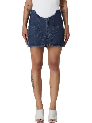 Off-White Denim Mini Skirt - Blue