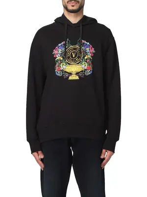 Versace Versace Jeans Couture Cotton Sweatshirt Black