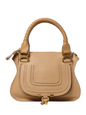 Chloé Marcie Handbag In Grained Leather Leather