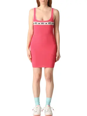 CHIARA FERRAGNI Logomania Mini Dress - Pink
