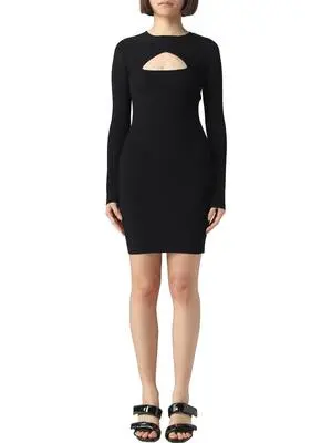 Dsquared2 Ribbed Cut-out Mini Dress - Black
