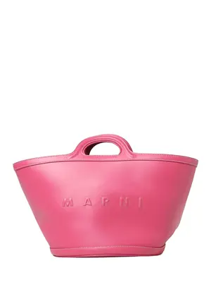 Marni Tropicalia Leather Bag - Fuchsia