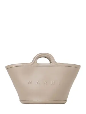 Marni Marni Leather Tote Bag White