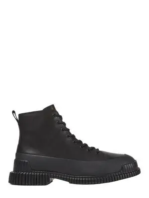 Camper Camper Pix Ankle Boot In Full Grain Calfskin Black