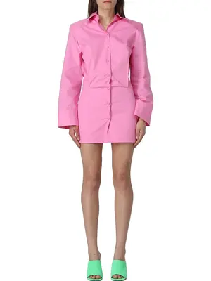 Attico Margot Cotton Dress - Pink