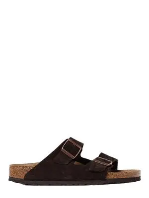 BIRKENSTOCK Arizona Suede Sandals With Adjustable Buckles - Black