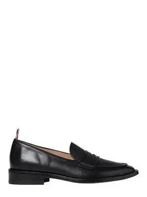 Thom Browne Moccasin In Leather - Black