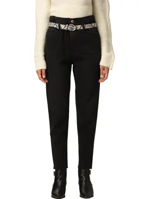 Liu Jo Jeans With Python Belt - Black