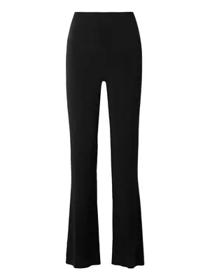Norma Kamali Stretch-jersey Straight-leg Pants - Black