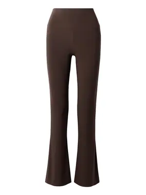 Norma Kamali Norma Kamali Stretch-jersey Straight-leg Pants Brown