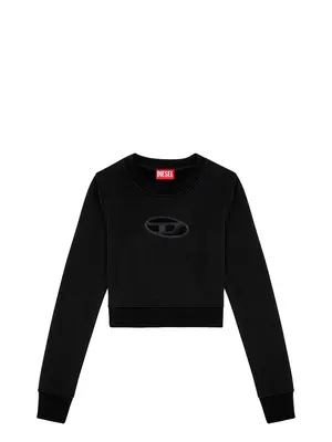 DIESEL F-slimmy-od Cropped Sweatshirt - Black