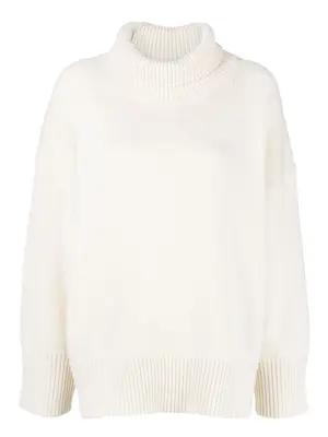 Chloé Cashmere Roll-neck Sweater - Neutrals