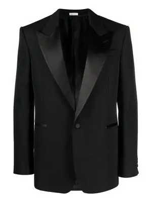 Alexander McQueen Single-breasted Blazer - Black