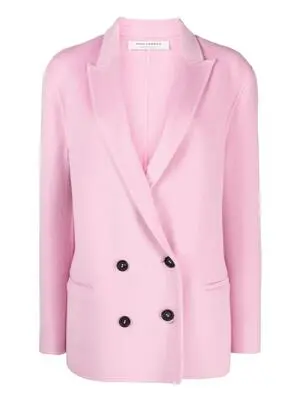 Philosophy Di Lorenzo Serafini Double-breasted Wool Short Coat - Pink
