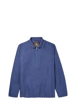 LORO PIANA Loro Piana - Linen Half-Zip Jacket - Men - Blue - XL