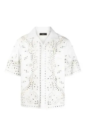 AMIRI Perforated-design Leather Shirt