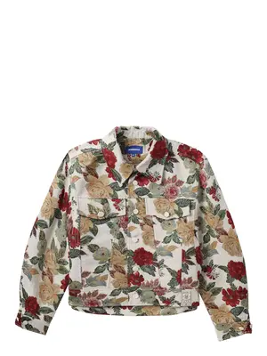 ADER ERROR Floral Embroidered Shirt Jacket - Neutrals