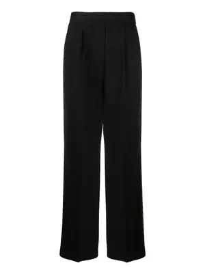 MSGM Wide-leg Tailored Trousers - Black