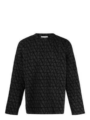 Valentino Garavani Toile Iconographe-pattern Jumper - Grey