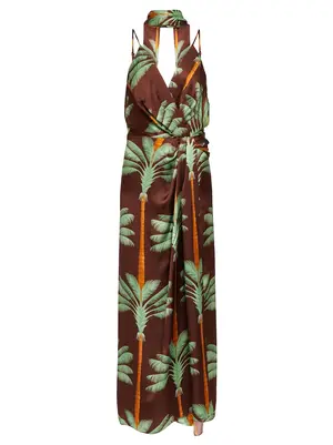 Johanna Ortiz Printed Silk Maxi Dress - Multicoloured